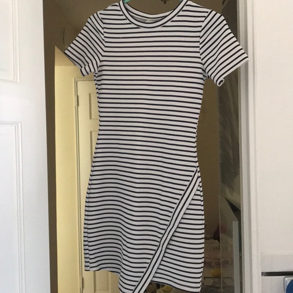 Dresses | Sexy Form Fitting Striped Dress | Poshmark